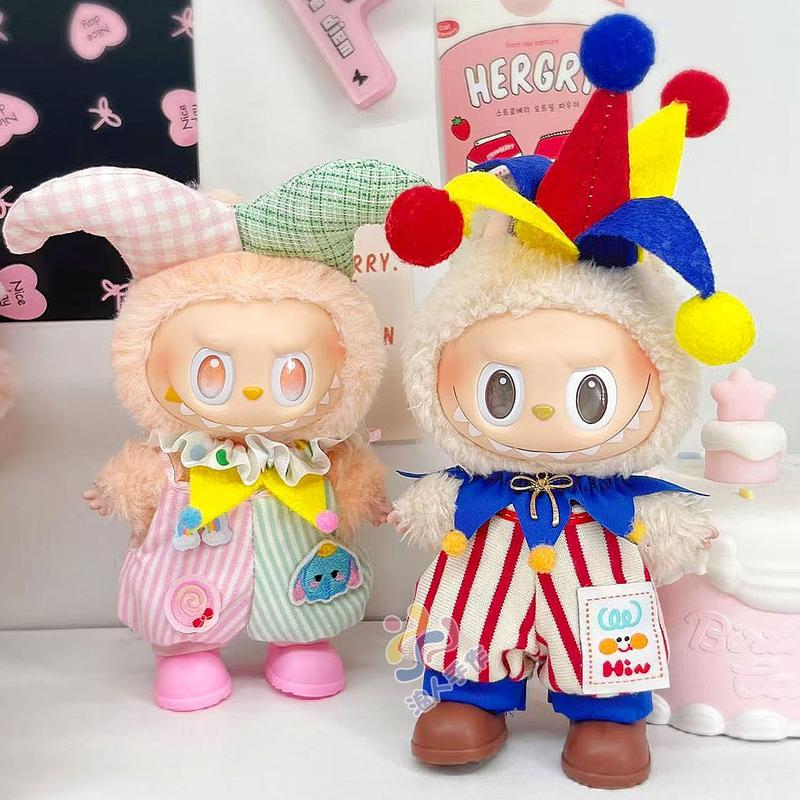 Labubu doll clothes, labubu circus elephant clown costume, suitable for ...