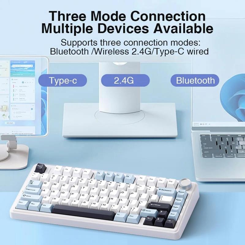 x Aula F75 Gasket Mechanical Keyboard, 75% Hot Swappable Gaming ...