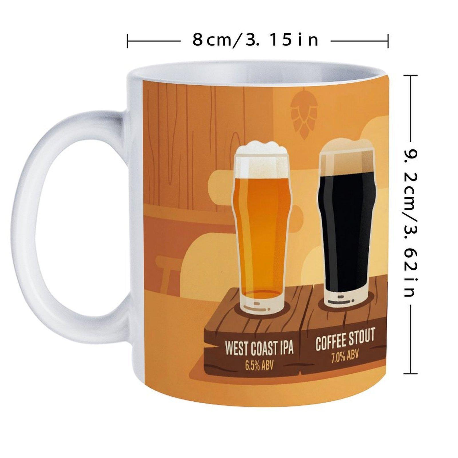 ABV Marked 4-Piece Craft Beer Tasting Glass Set - West Coast IPA ...
