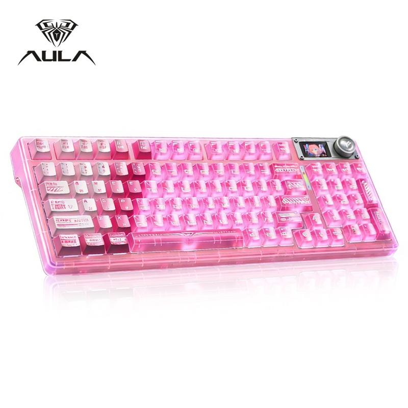 AULA F98Pro V3 transparent mechanical keyboard, Gaming mechanical ...