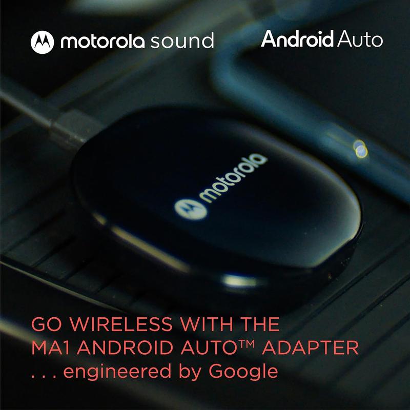 Motorola MA1 Wireless Android Auto Car Adapter - Instant Connection ...