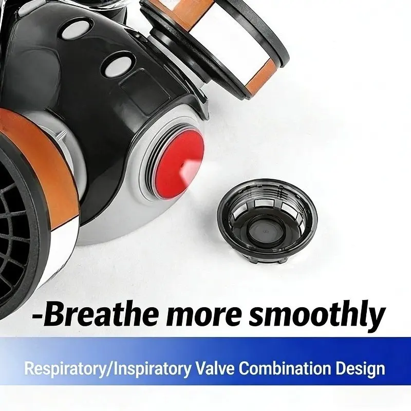Reusable Industrial Gas Mask Kit – Dust Proof Respirator with Safety ...