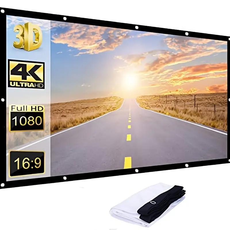 Foldable & Wrinkle-free Portable Movie Screen, Foldable Projector ...