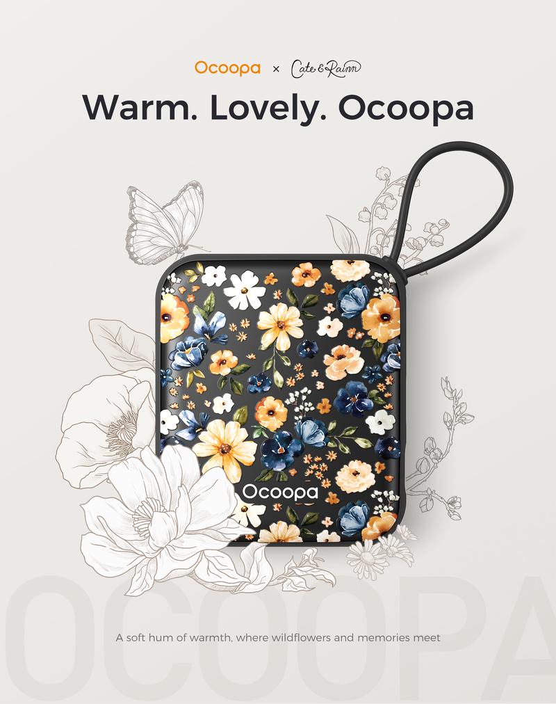 Ocoopa UT5 Nano Rechargeable Hand Warmers 2 Pack Ultra Thin Portable Electric Heated Gloves 3 ...