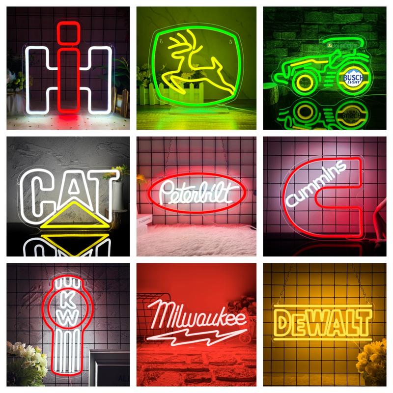 International Harvester Neon Signs for Wall Decor Dimmable IH Farmall ...