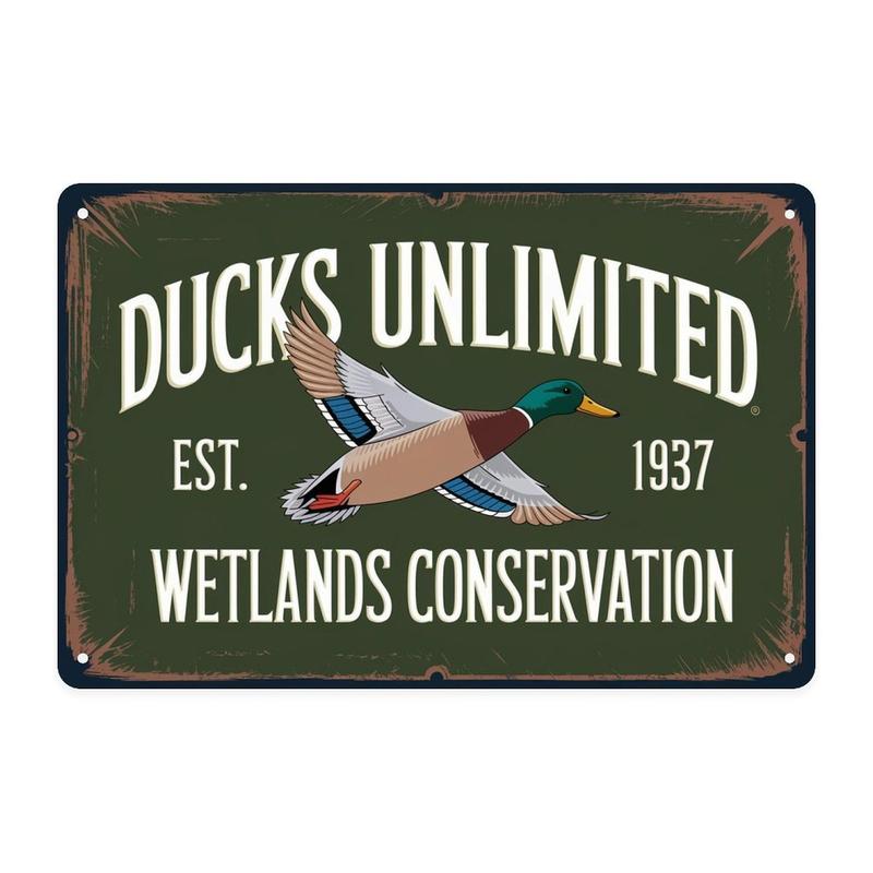 Ducks Unlimited Wetlands Conservation Tin Sign， Vintage Ducks Unlimited ...