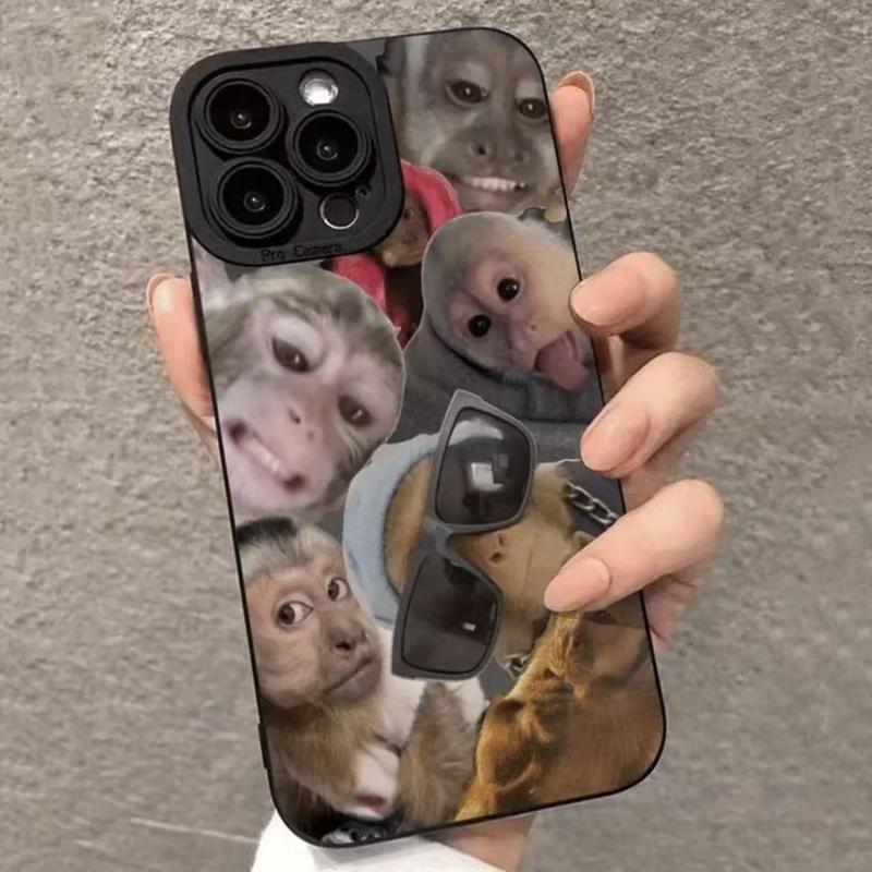 Fun Monkey Pattern Apple Phone Case Cover, Soft Shell Protection for ...