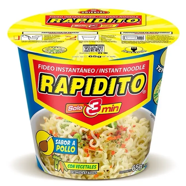 Oriental Rapidito Sabor a Pollo Instant Noodle - 65g - 3 Minutes ...