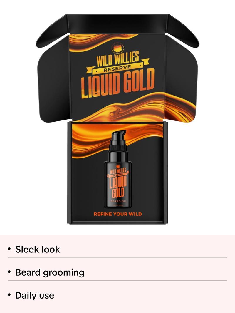 Liquid Gold Luxury Beard Oil - On the best for your beard Hair Care ...