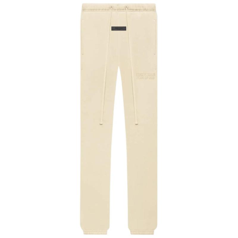 Fear of God Essentials Fleece Pants "Egg Shell" Sweatpants Relaxed Fit ...