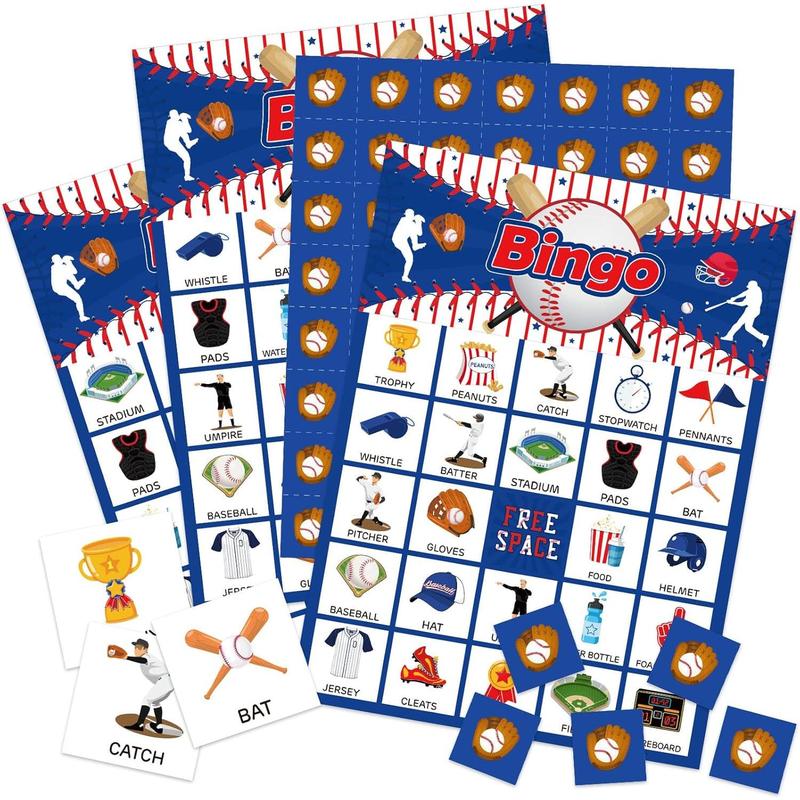 35 count Baseball 24 Players Theme Cards for Boys Girls Adults Family ...