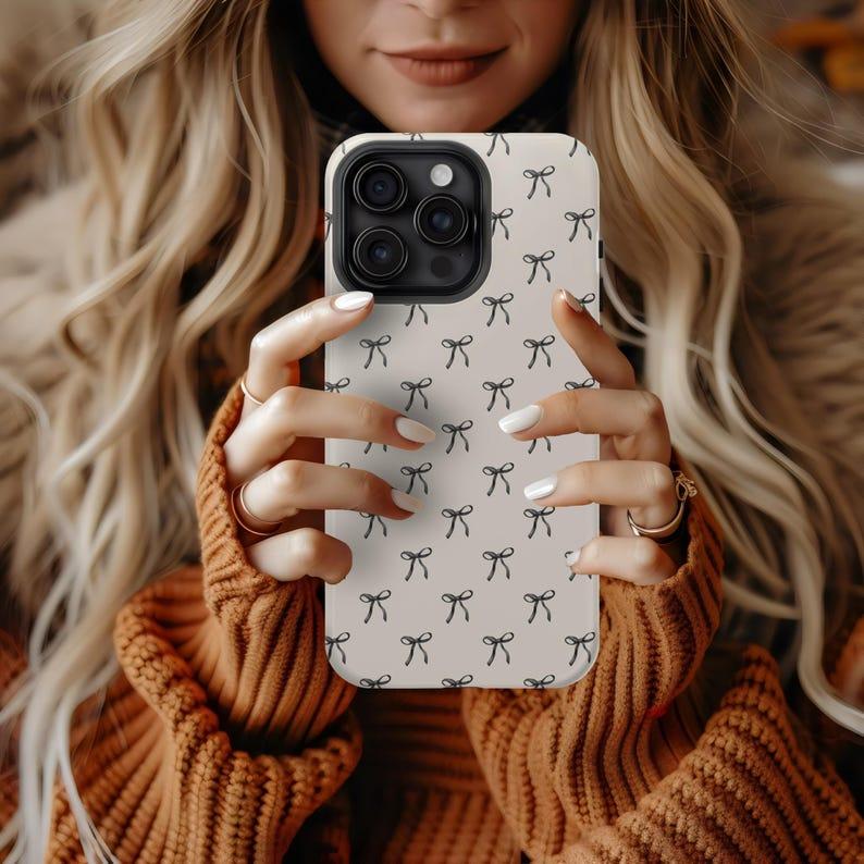 COQUETTE CREAM Black Bow Trendy Boho Phone Cover Phone Cases Phone ...
