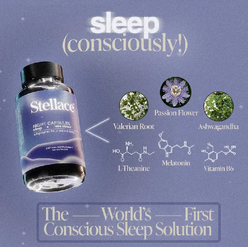 Stellace Night Capsules: Circadian Rhythm Reset Premium Sleep ...