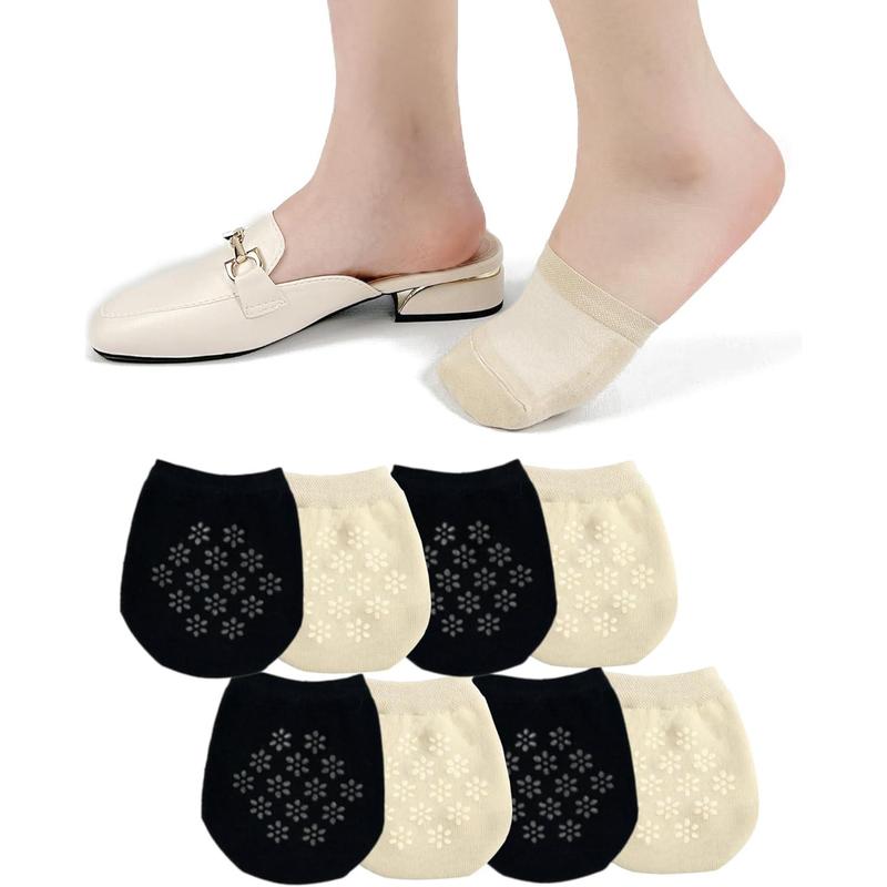 Socks for Mules, Half Socks No Show Toppers Covers for Women, Invisible ...