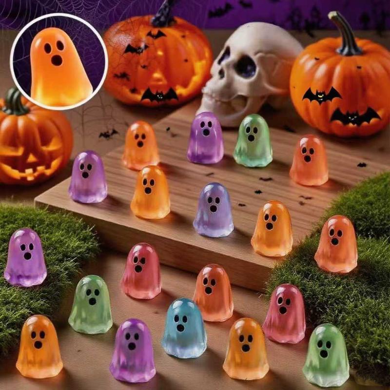 Halloween Mini Cute Ghosts Figures 60Pcs Small Resin Ghost Figurines ...