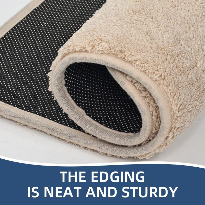 Imitation Cashmere Bath Mat, Kitchen Rug, Absorbent Non-Slip Pad, Long ...
