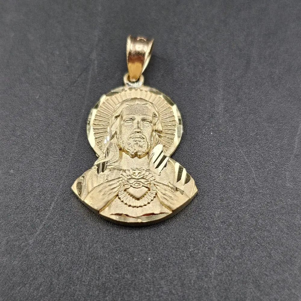 Gold 14k Jesus Pendant for Everyday Wear - Religious Jewelry - TikTok Shop