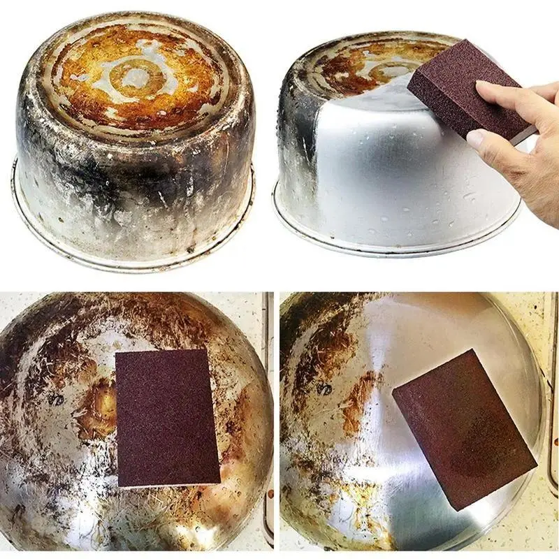 【Summervibes】3 Pack Magic Emery Cleaning Sponge Rust Remover for ...
