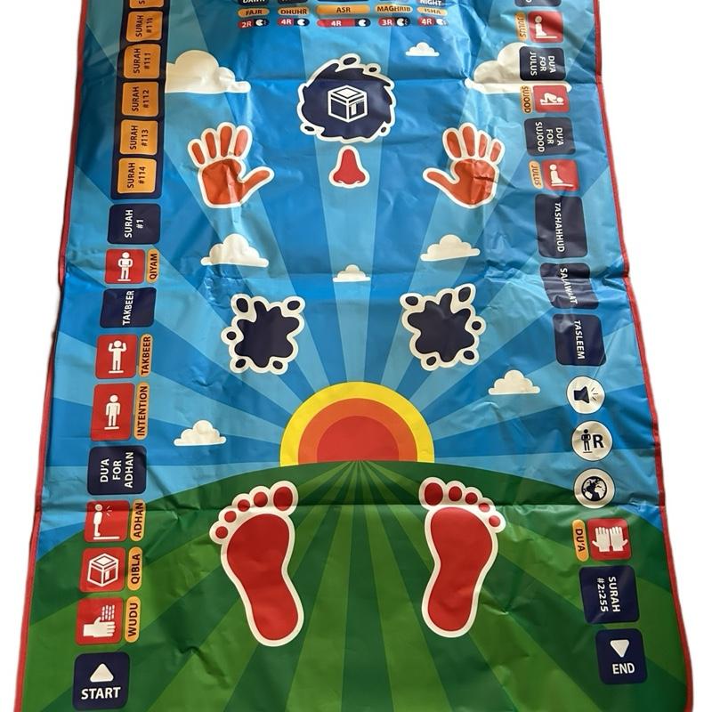 Prayer Mat Talking - Interactive Design with Hand and Foot Icons for ...
