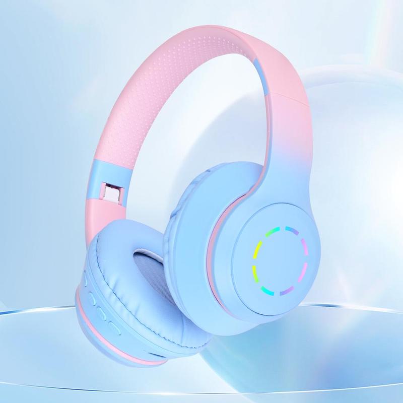 Colorful Earphones, Over-ear Wireless Bluetooth-compatible Headphone ...