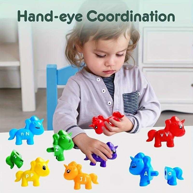 Unicorn Alphabet Letter Learning Toys for Toddlers 1-5, Preschool ...