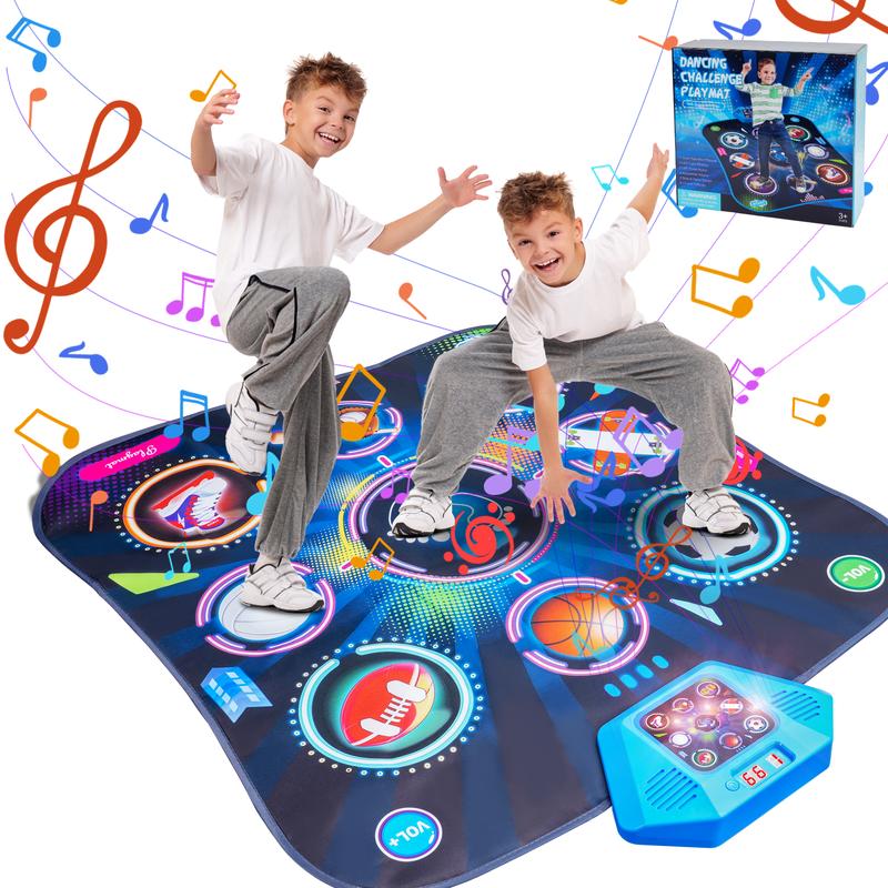 Dance Mat - Rhythm Challenge Game Pad, Children's Dance Game Toy Gift ...