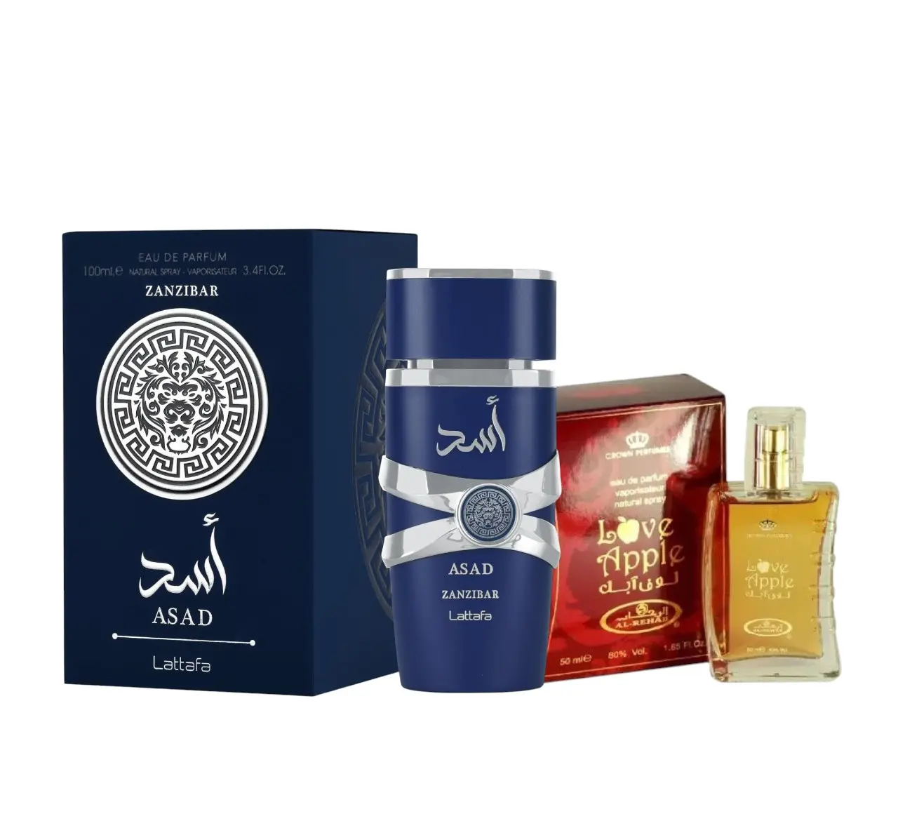 2 Pack of Lattafa Asad Zanzibar for Men Eau de Parfum Spray 100ml and ...