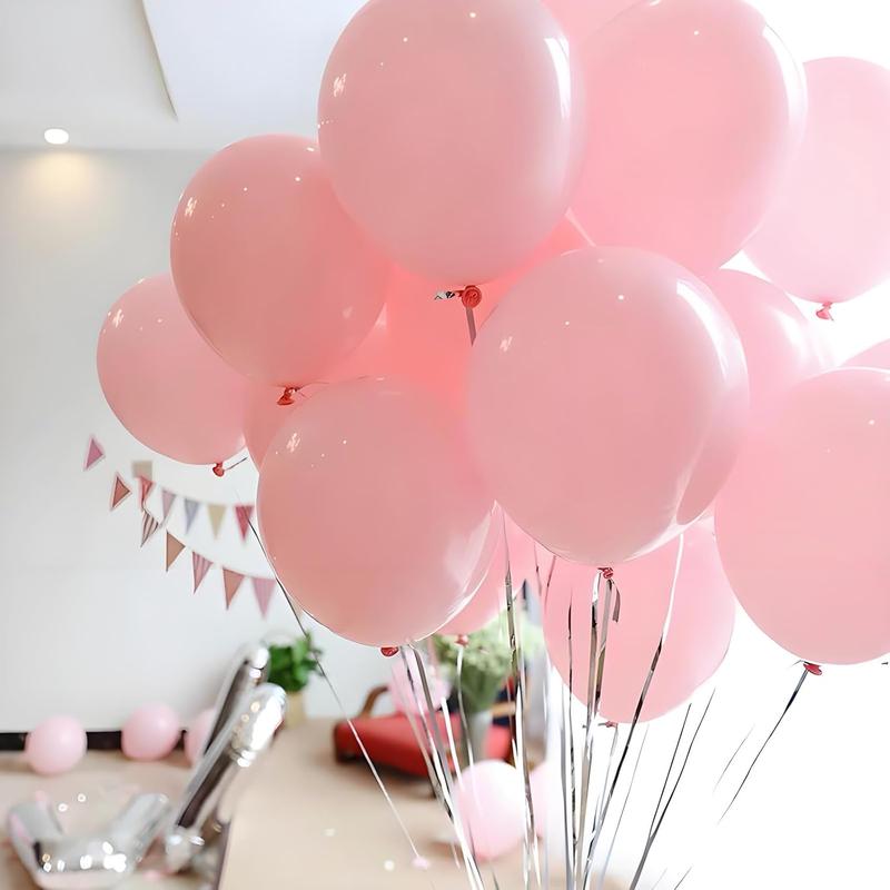 Pink Balloons 12 Inch 100 Pack Light Pink Latex Party Balloons Pastel ...