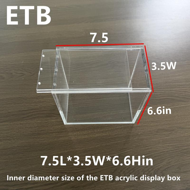 5MM UV Protection Acrylic ETB Display Case TCG Supplement Box with ...