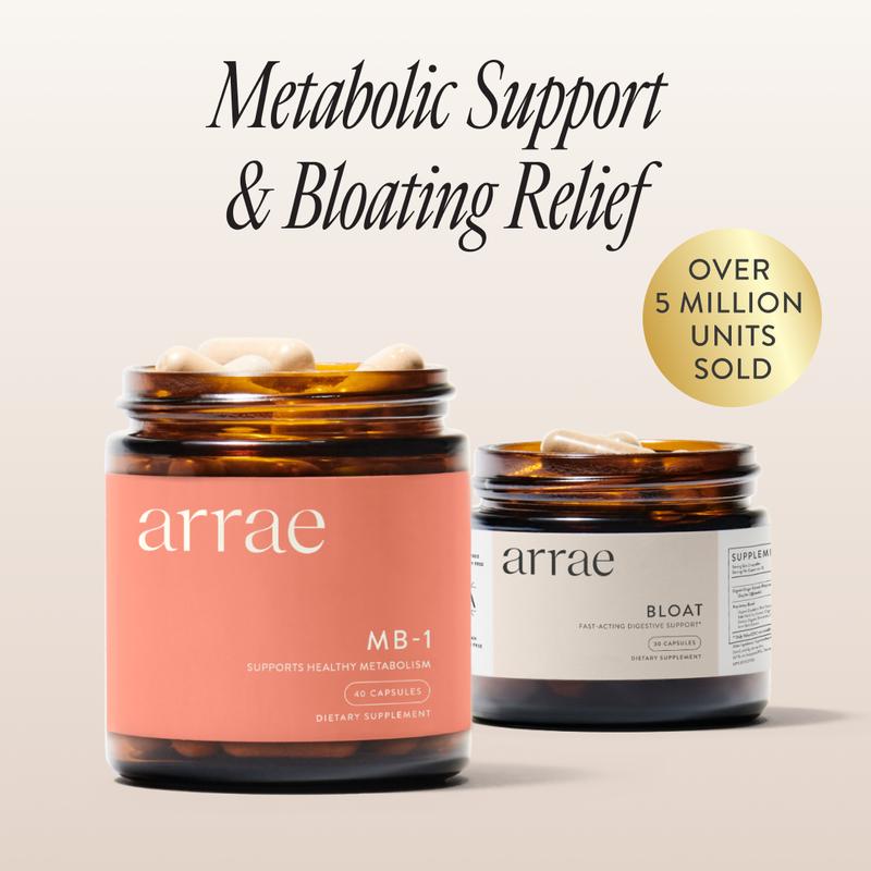 Arrae Debloat & Energize Duo | Fast-Acting Bloating Relief Digestive ...