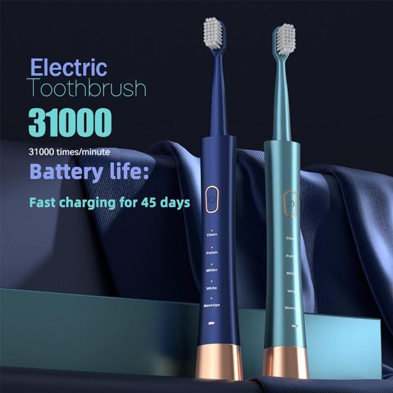Electric USB Charging Toothbrush, 1 Count Soft Bristles Toothbrushes ...