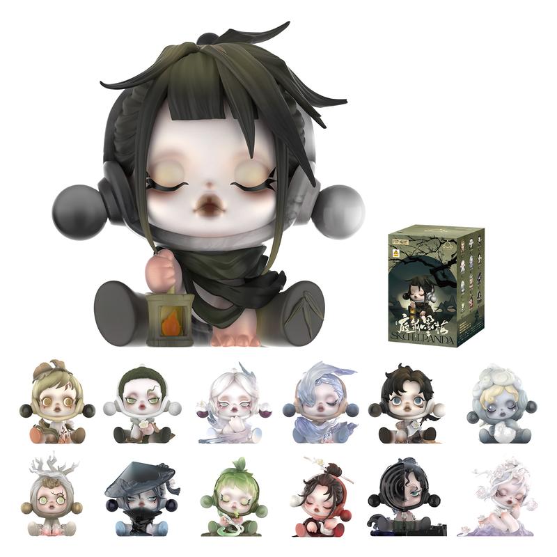 SKULLPANDA The Ink Plum Blossom Series Figures, Blind Box - TikTok Shop