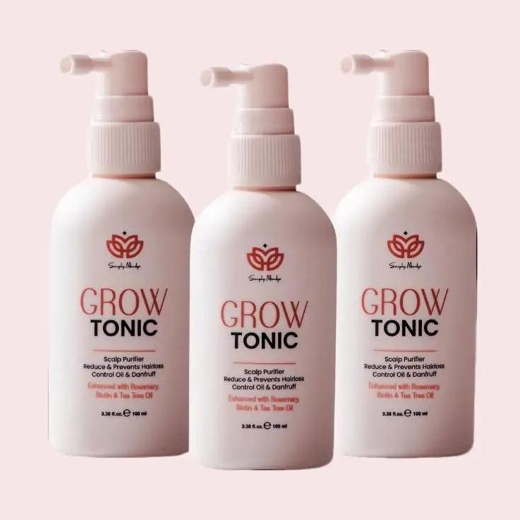 Simply Grow Tonic TRIO - 3 Month Gumbo Haircare Treatment with Argan ...