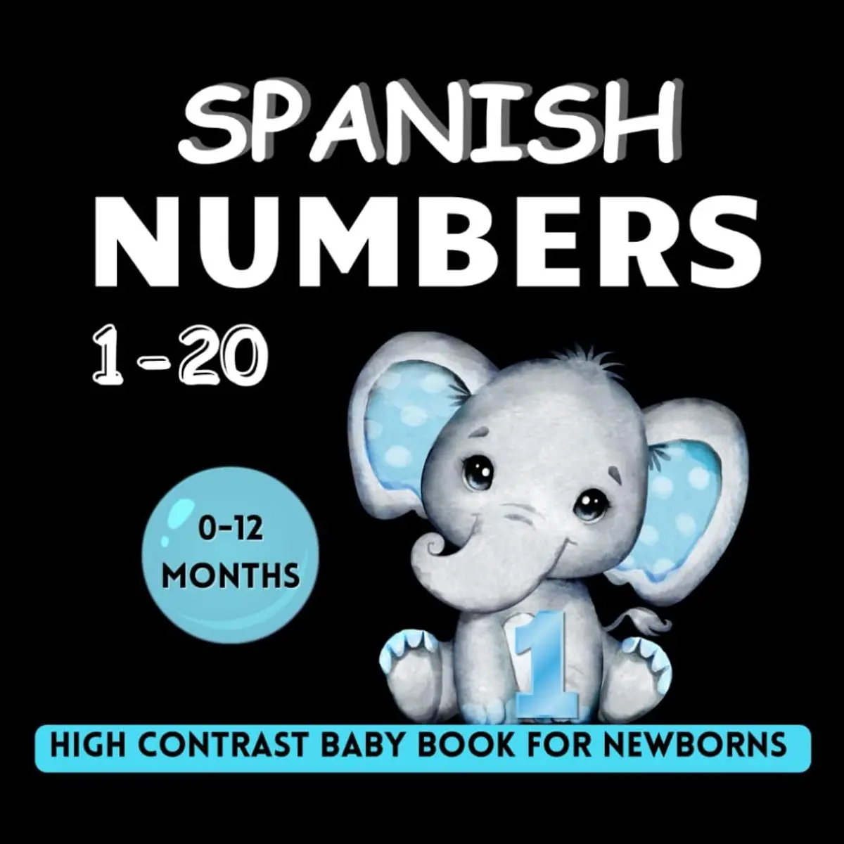 Spanish Numbers 1-20 High Contrast Baby Book - TikTok Shop