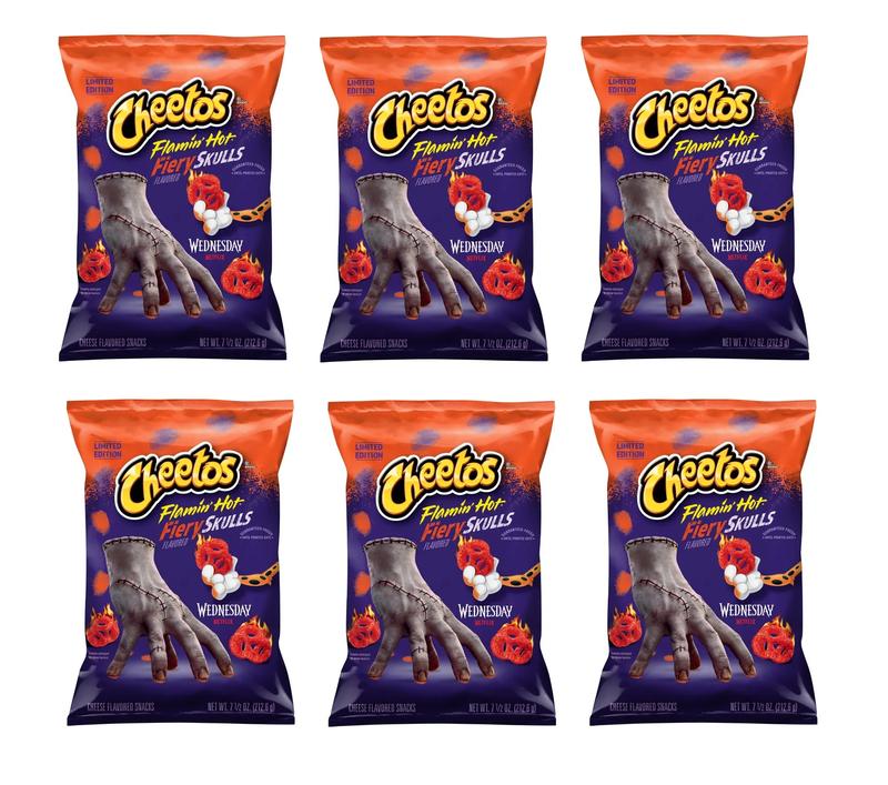 6 Pack Cheetos Flamin' Hot Fiery Skulls Flavored Snacks - TikTok Shop