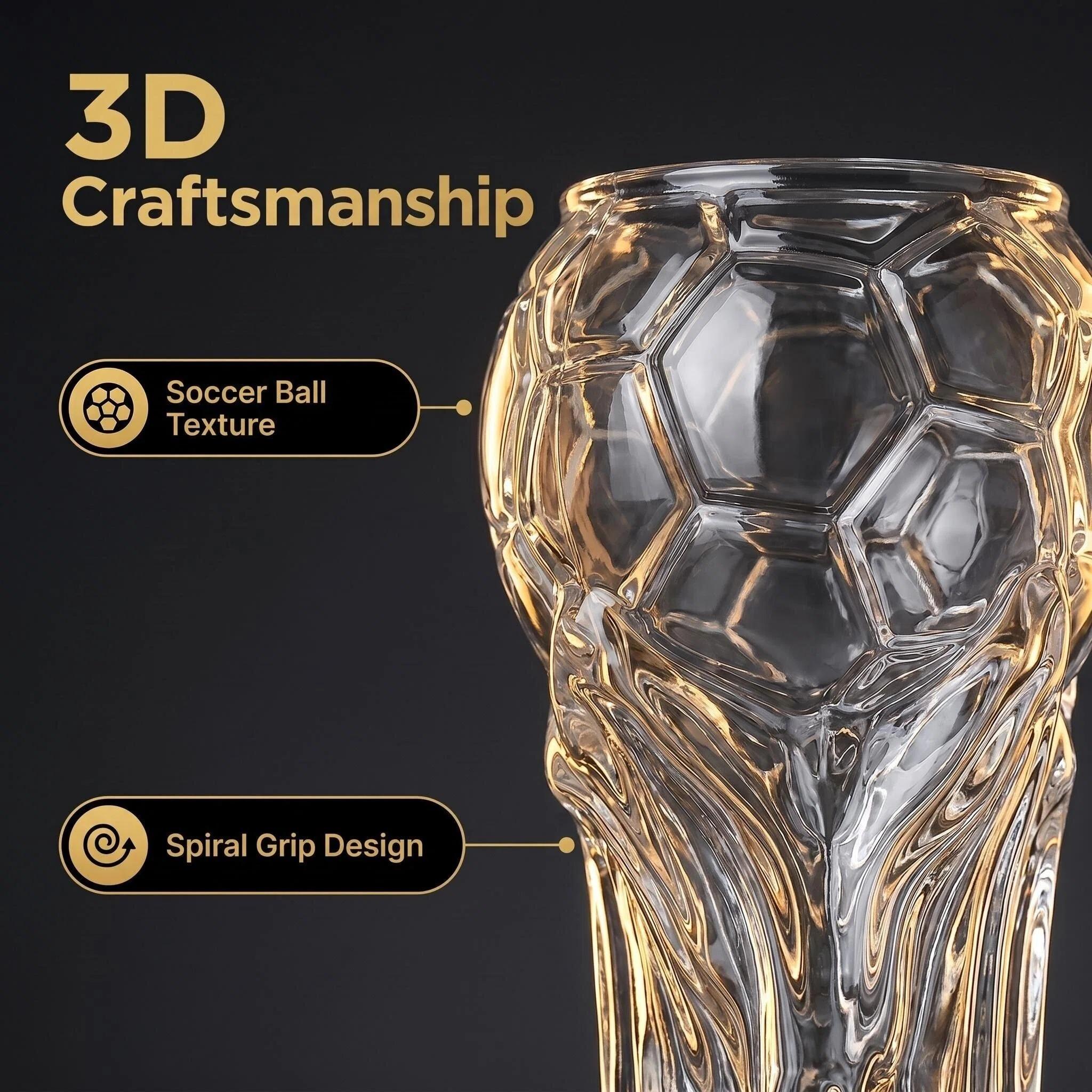 27oz/20oz Football Party Glass Cup, made of glass, features a ...