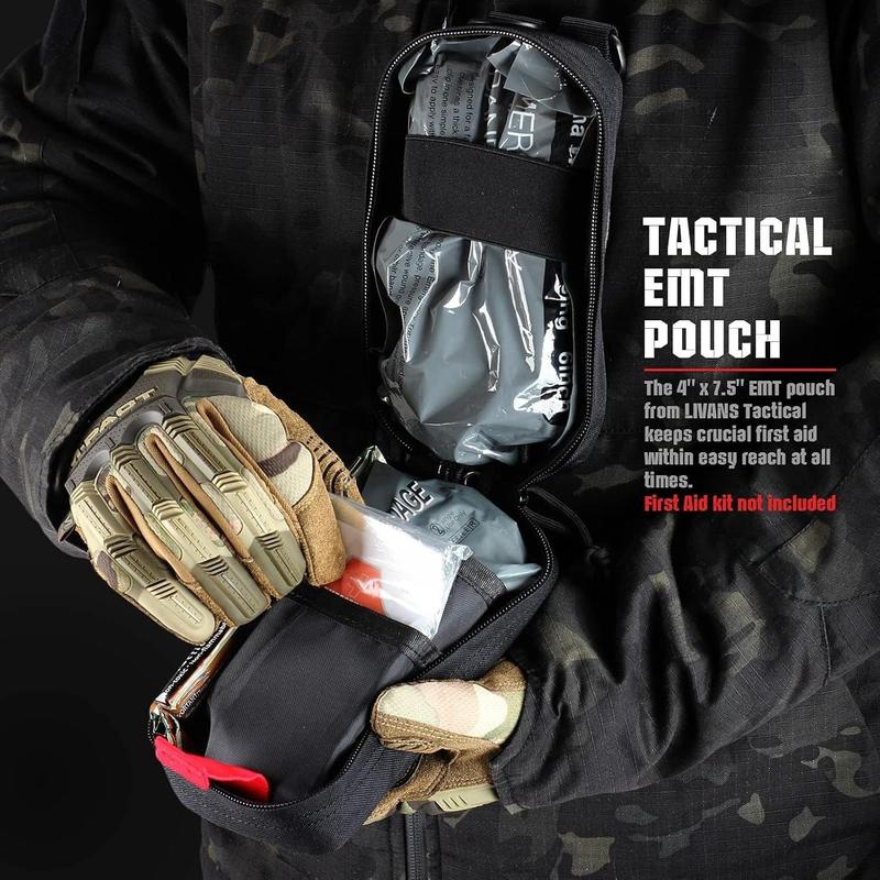 Tactical MOLLE Medical Pouch, Rip-Away EMT First Aid Pouch IFAK Trauma ...