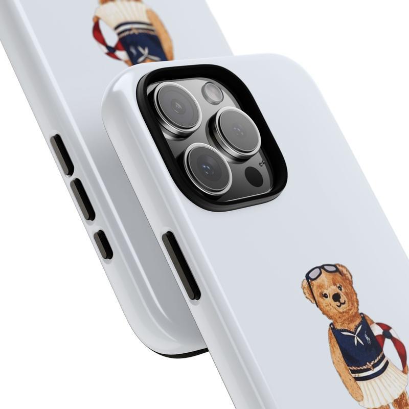 [ BUY 1 GET 1 GIFT ] Classic Polo Bear Graphic Phone Case, Dual Layer ...