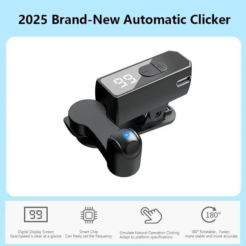 2026 upgraded Auto Clicker for Smart Phone,Built-in battery,No Need to ...