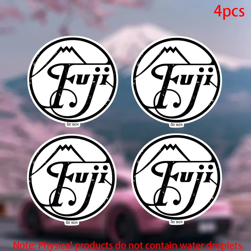 Vintage Fuji Logo Stickers, Classic 1934 Design, Durable Vinyl Material ...