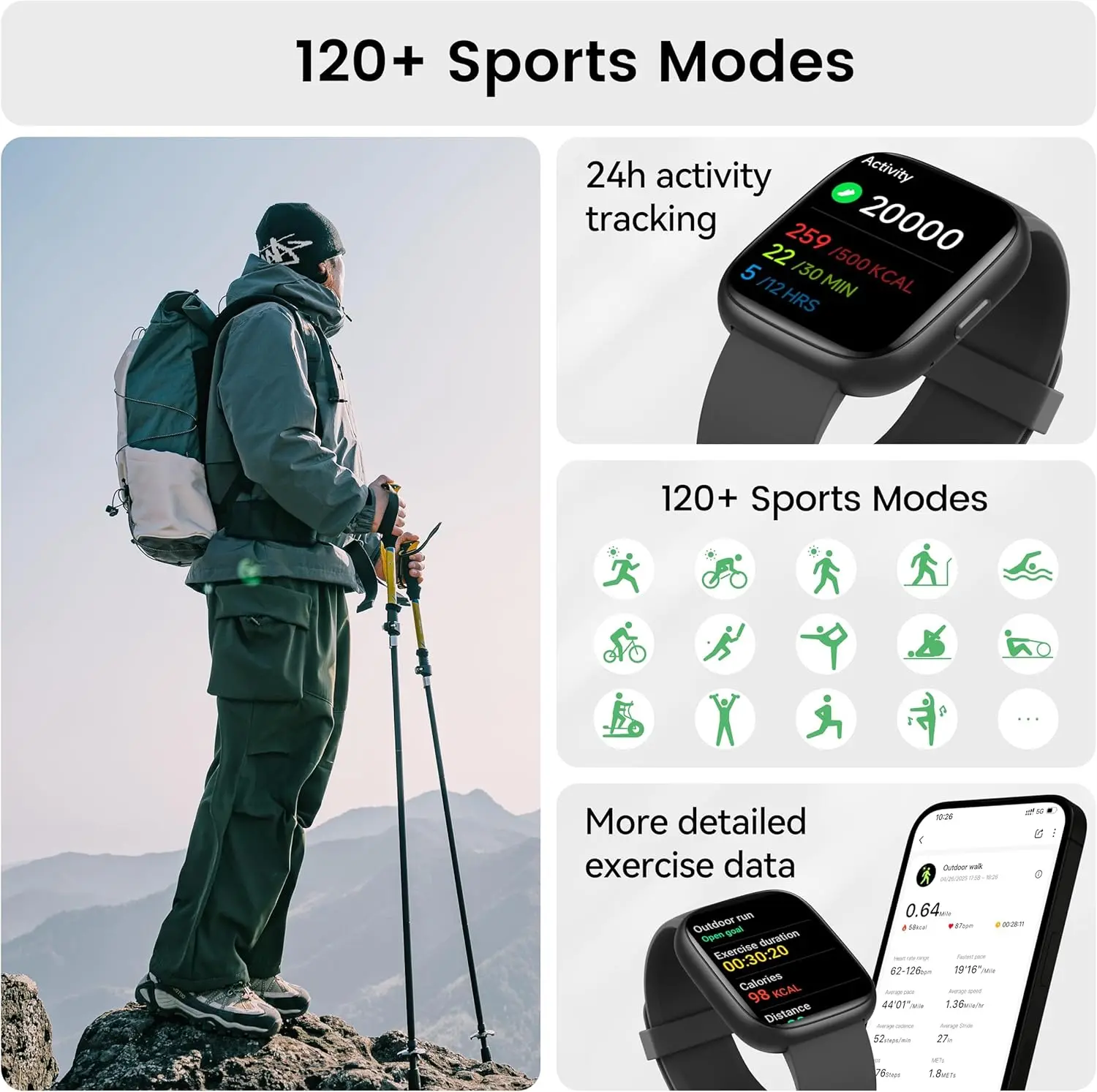 Fashion Touch Screen Smart Watch with Answer/Make Calls/Message ...