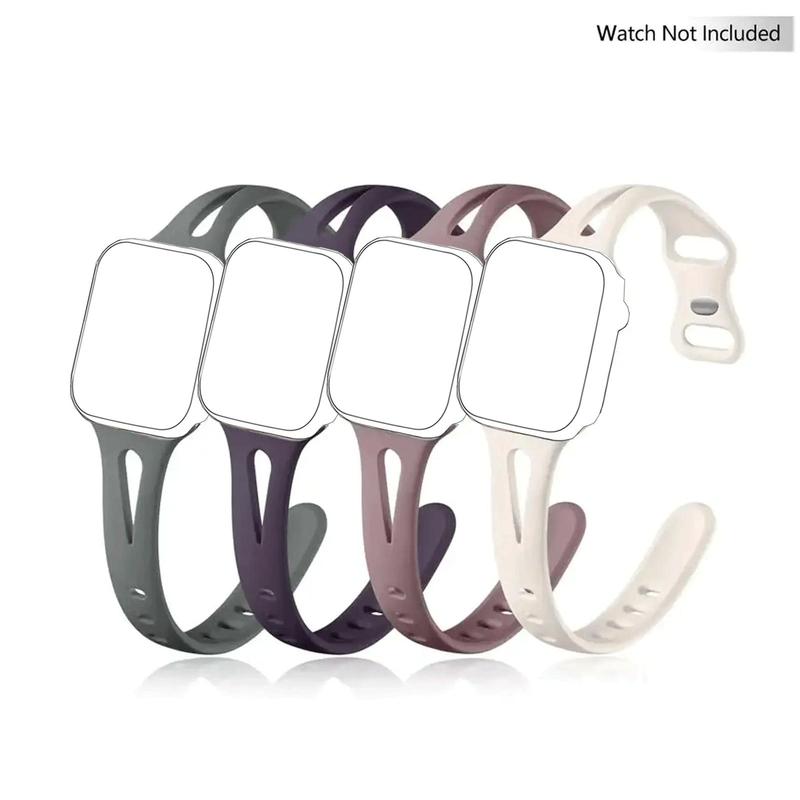 Durable Soft Silicone Slim Sport Smartwatch Bands for Women Men ...