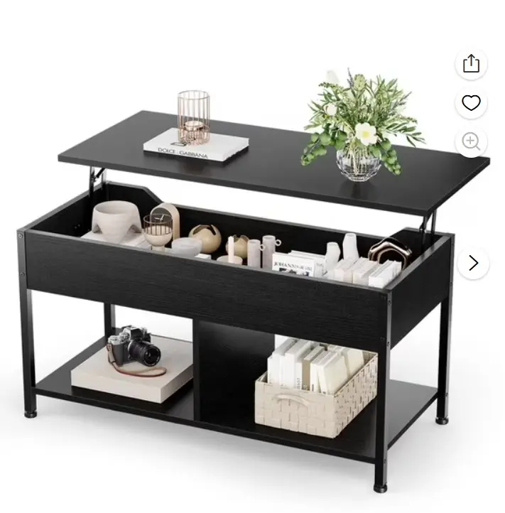 Lift Top Coffee Table with Storage 39" Center Table with Hidden ...