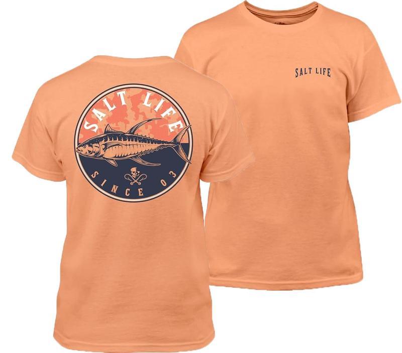 Salt Life Boys’ Tuna Camo Graphic T-Shirt – Everyday Essential Tee ...
