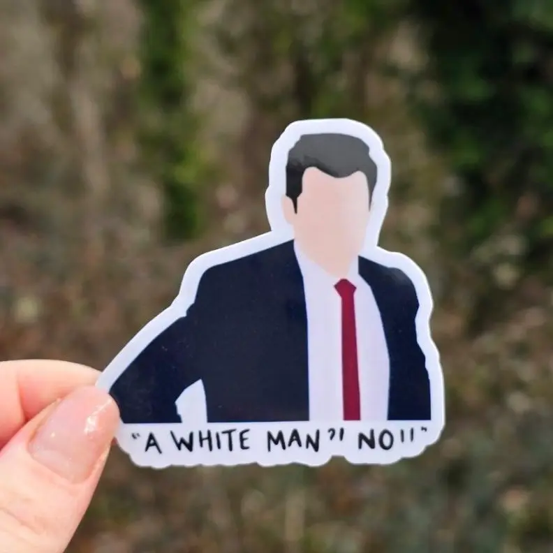 Schmidt A White Man?! No Sticker - TikTok Shop