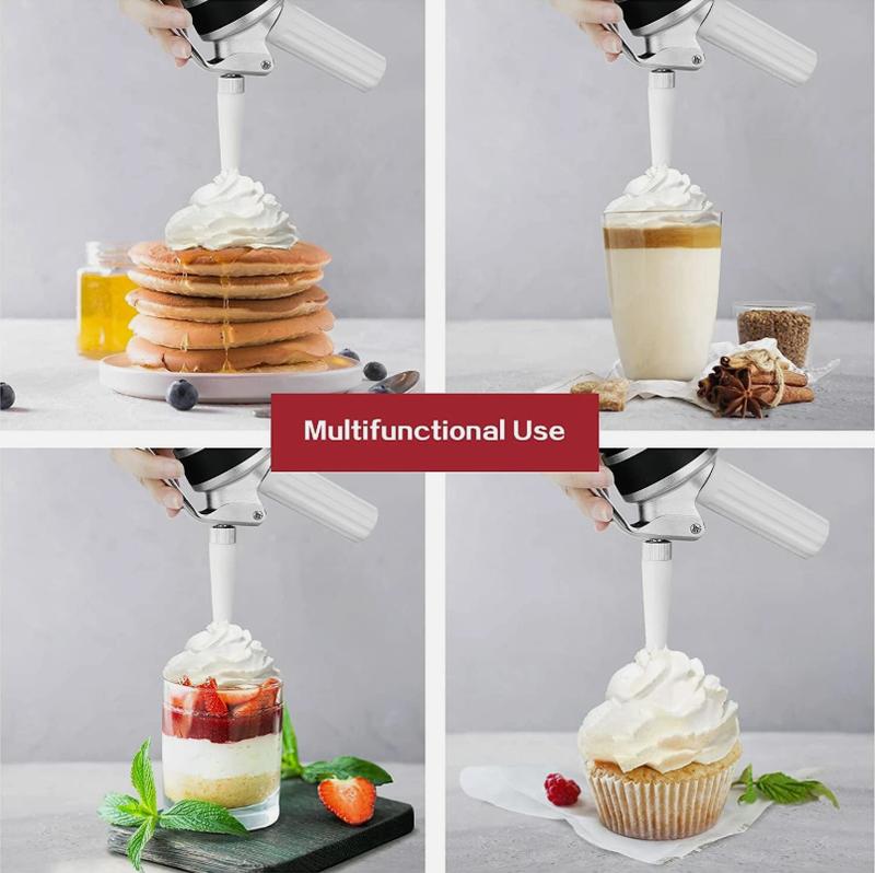 All aluminum Professional Whipped Cream Dispenser - Leak-Free Whip ...
