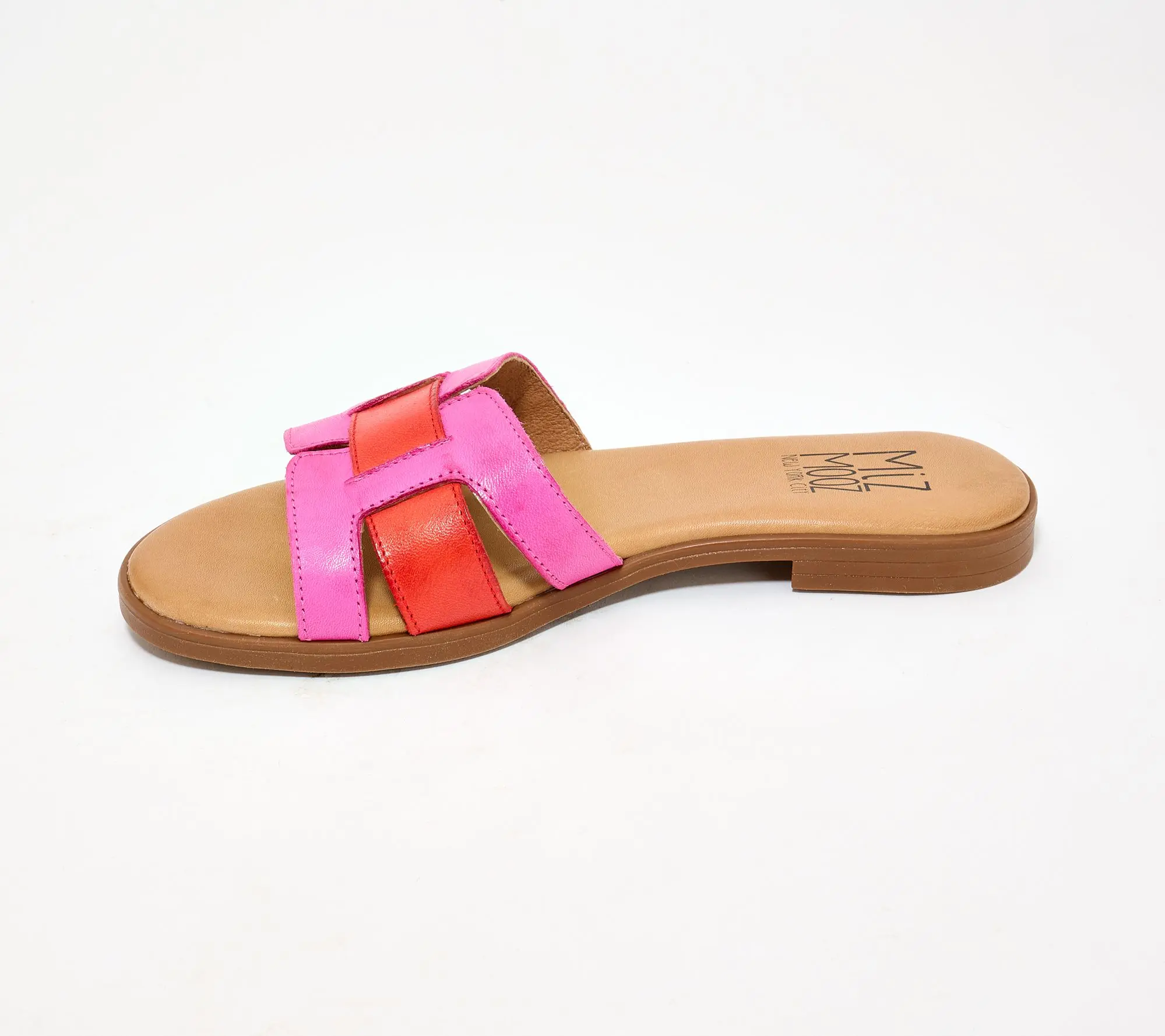 Miz Mooz Leather Colorblocked Slide Sandals - Lennyn - TikTok Shop