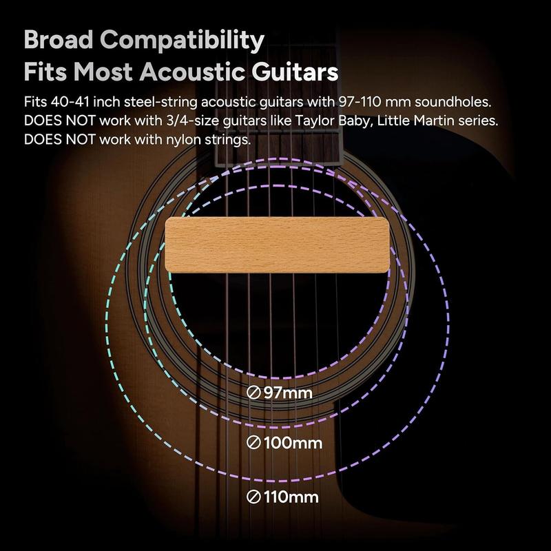 SP30 Woody Soundhole Pickup with Rare Earth Neodymium for Steel String ...