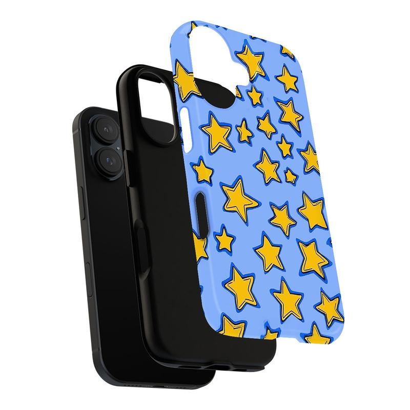 Yellow little stars, suitable for iPhone17 16, Pro max, plus, 15, 14 ...