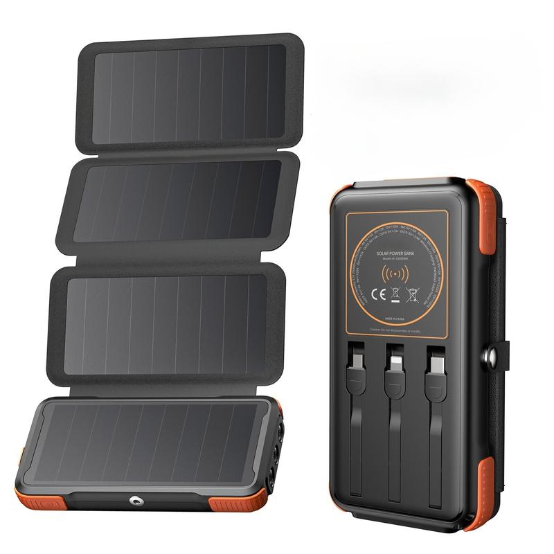 49800mAh Solar Charger Power Bank, 20W Fast Charging Portable Charger ...